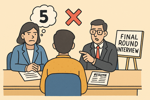 Don't make these 5 mistakes in your final round interview | Cutshort Blog